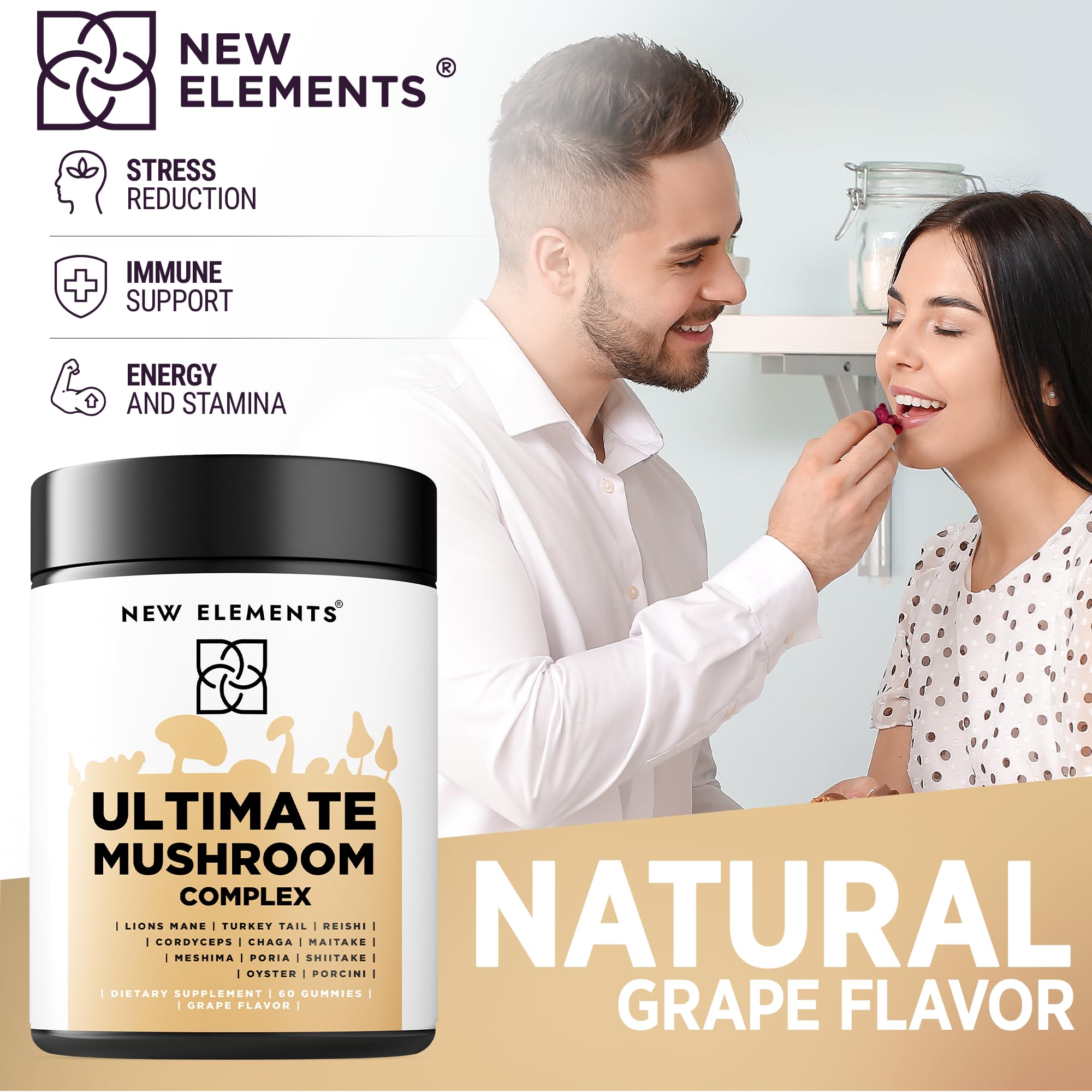 Herbal mushroom supplements for wellness