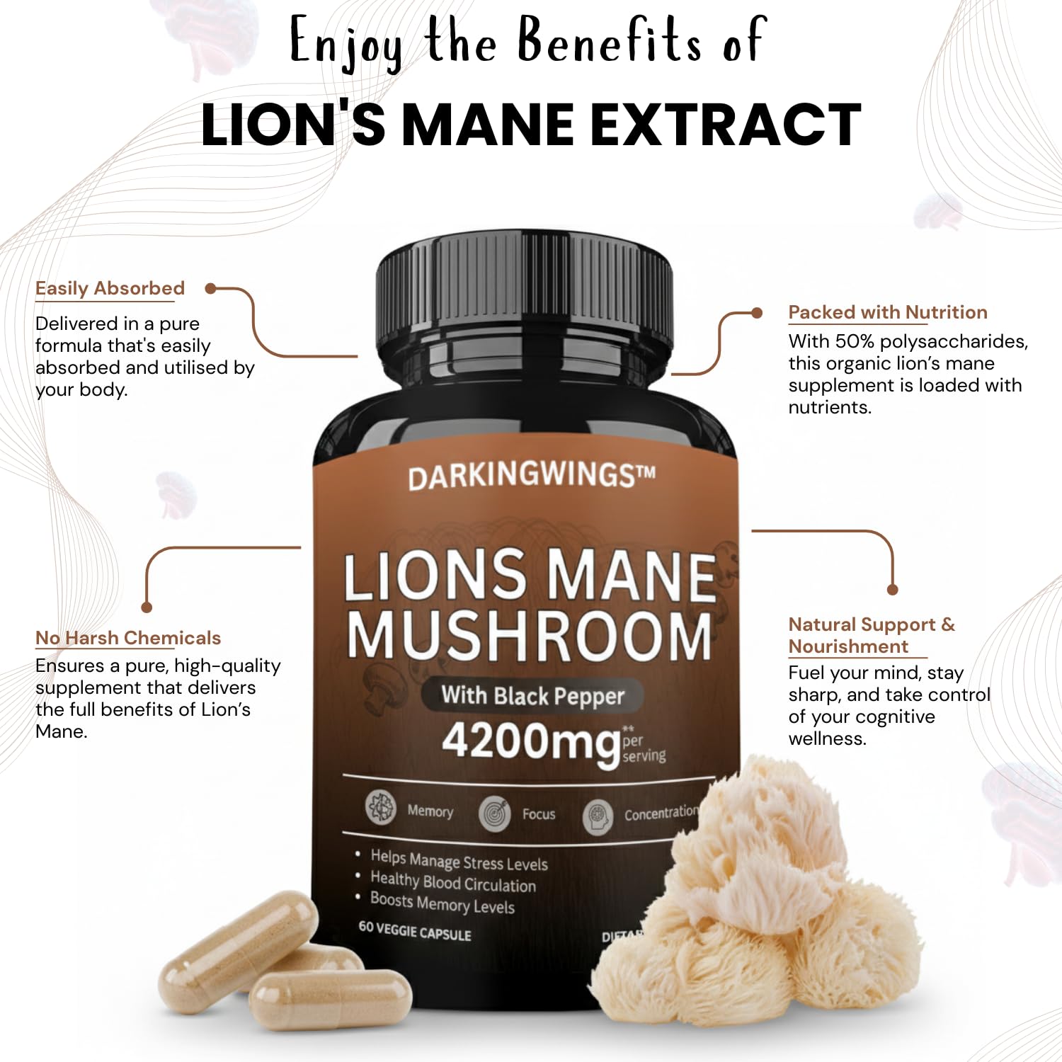 Herbal mushrooms for daily wellness