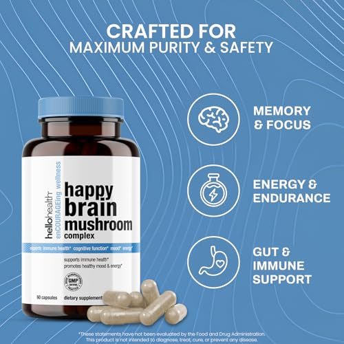 Herbal mushrooms for enhanced brain function