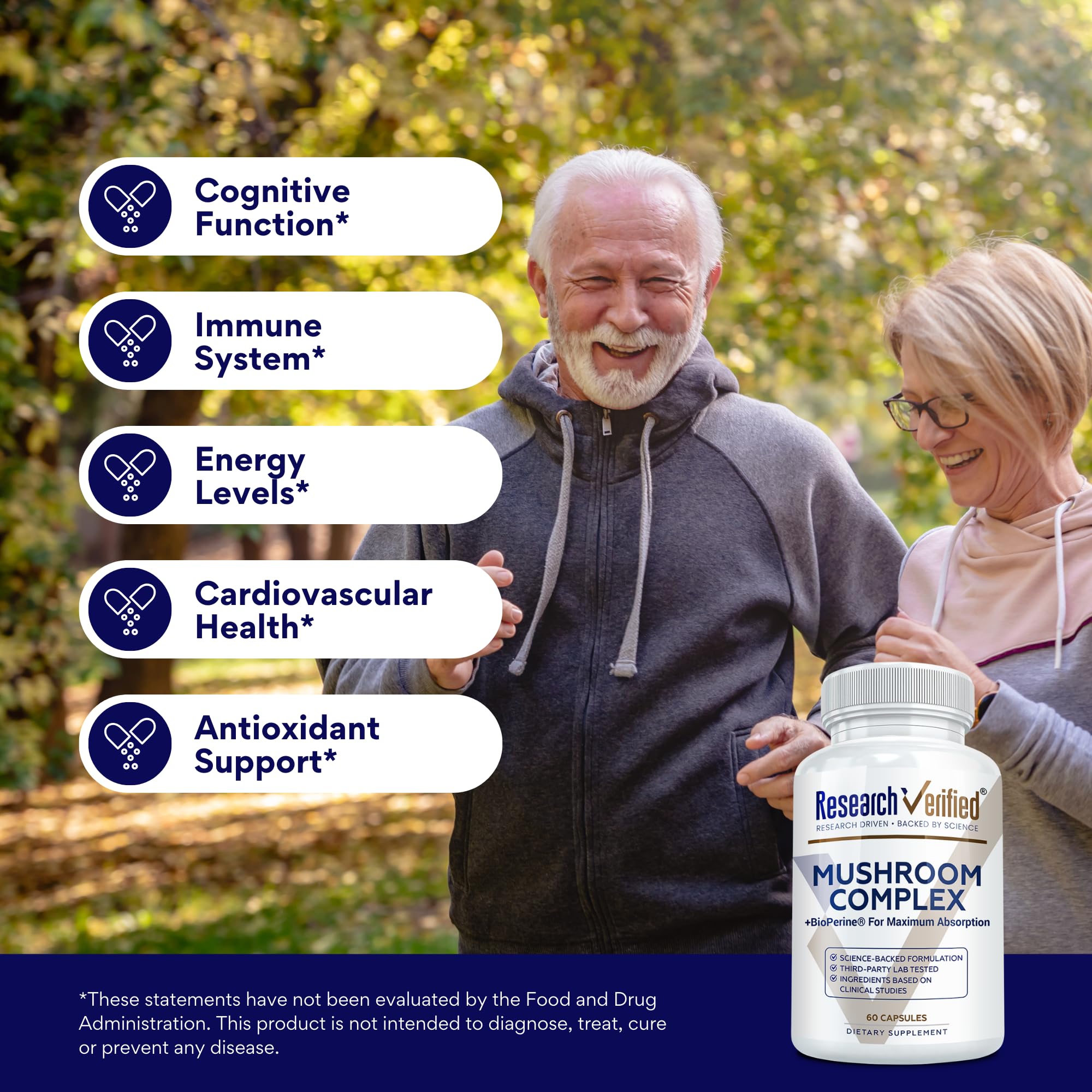 Herbal mushrooms for holistic health benefits