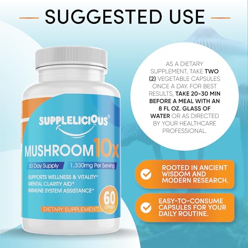 Herbal mushrooms for natural energy