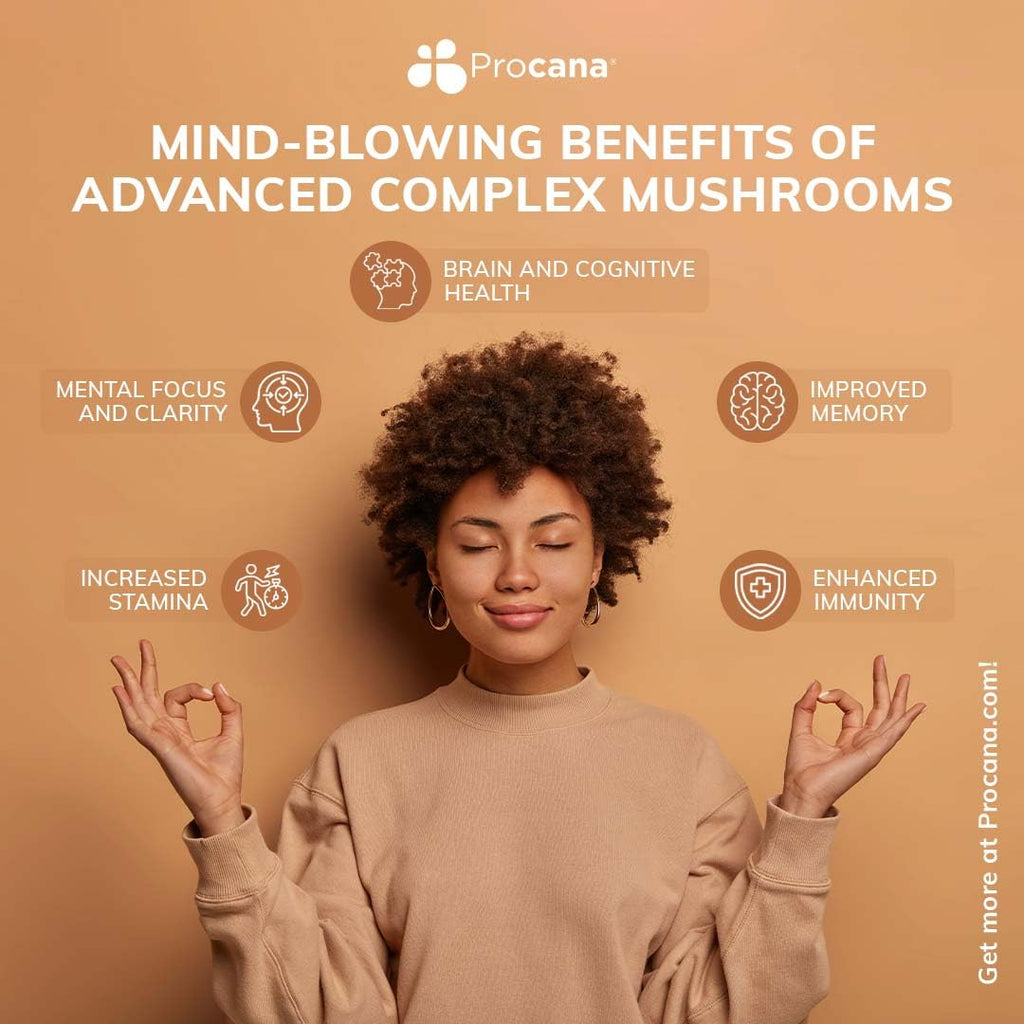 Herbal mushrooms for stress relief