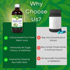 Herbal neem leaf juice for overall wellness