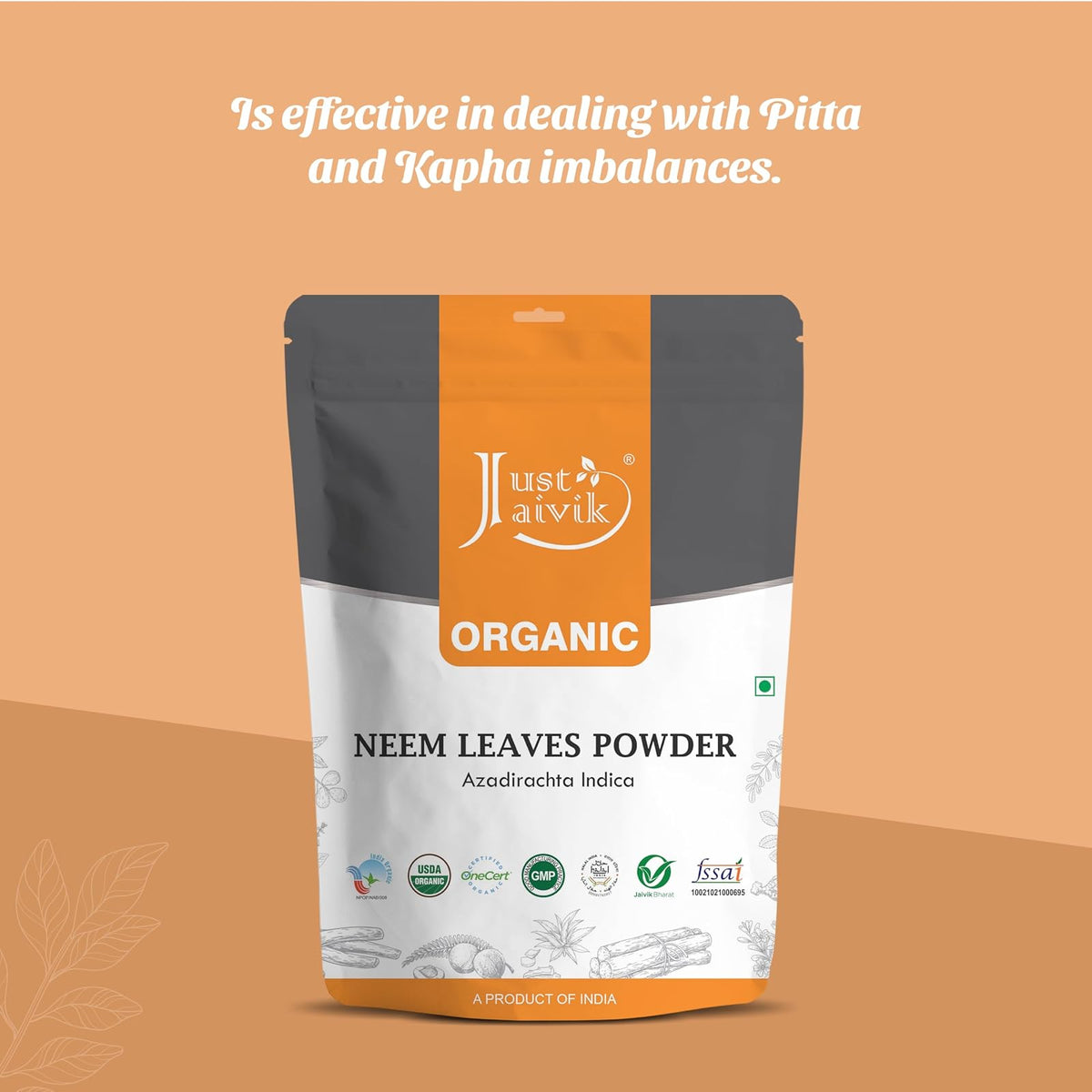Herbal neem leaves powder for detox
