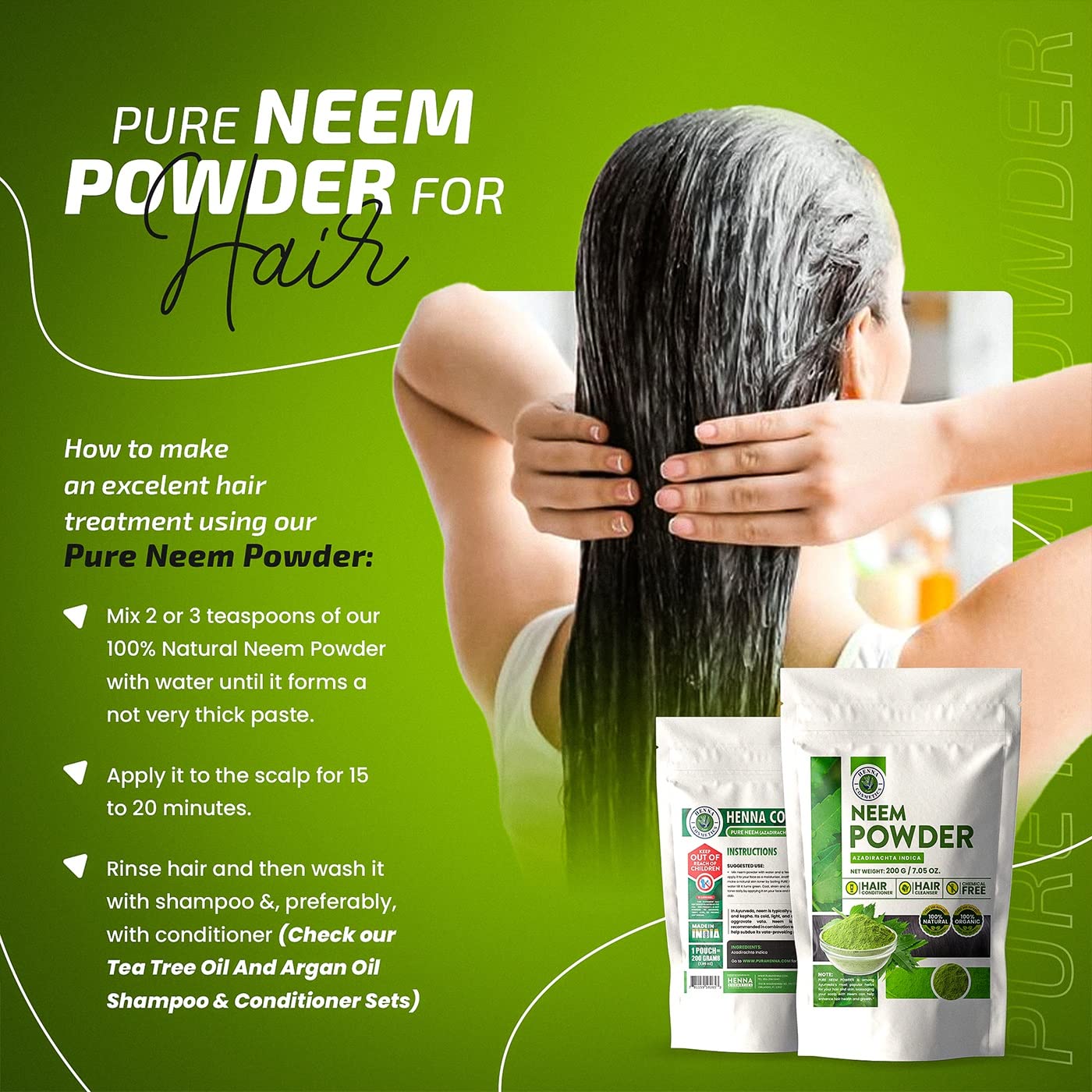 herbal neem powder for glowing skin