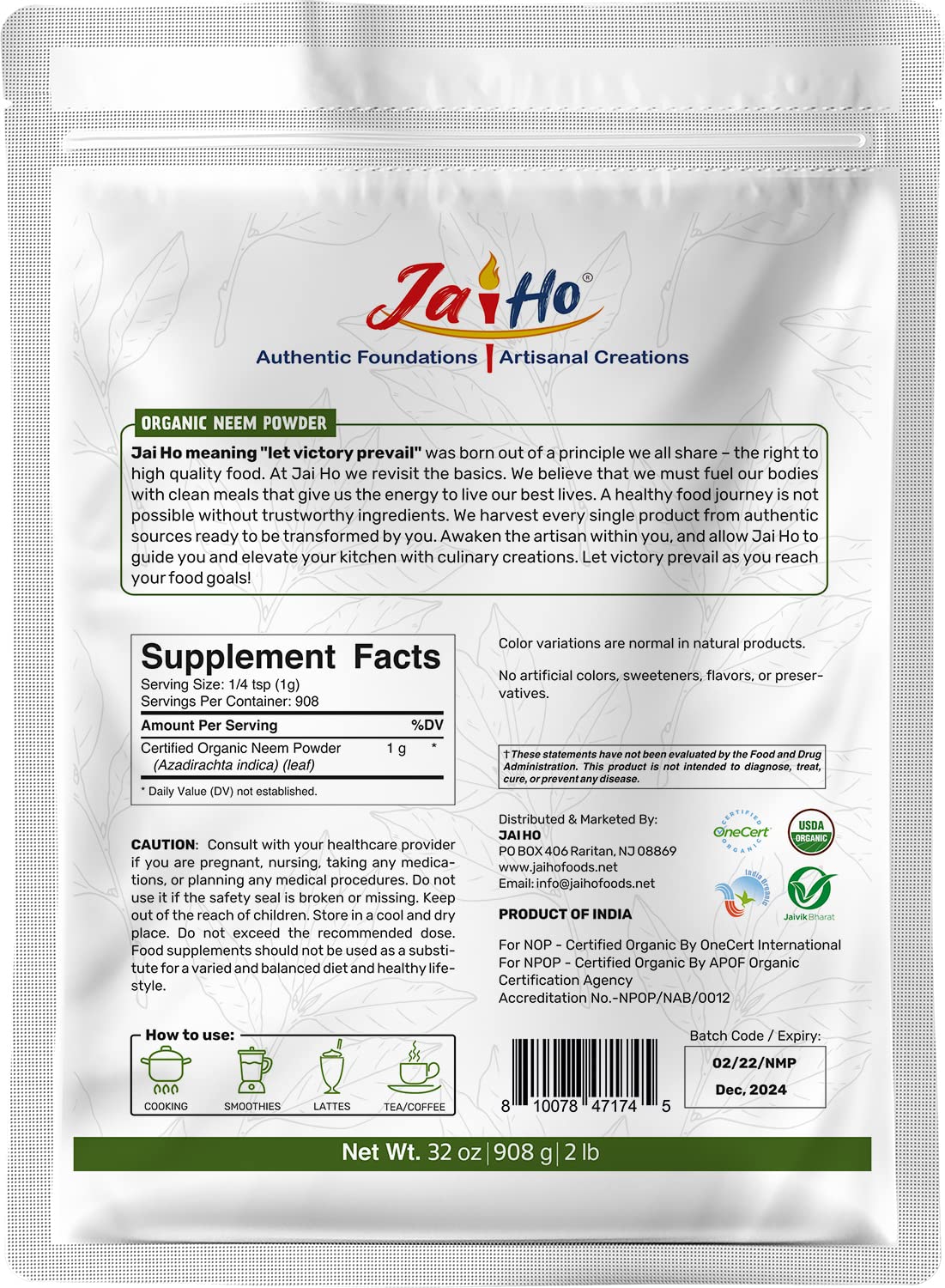 herbal neem powder for hair care