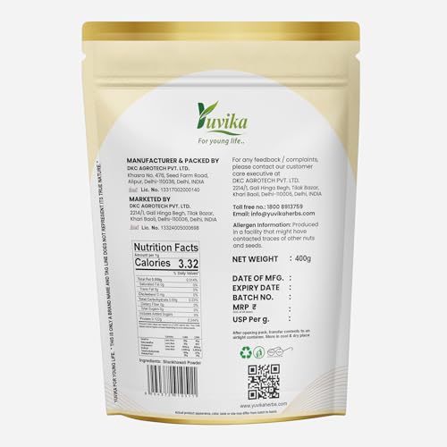 Herbal nettle powder for tea infusion