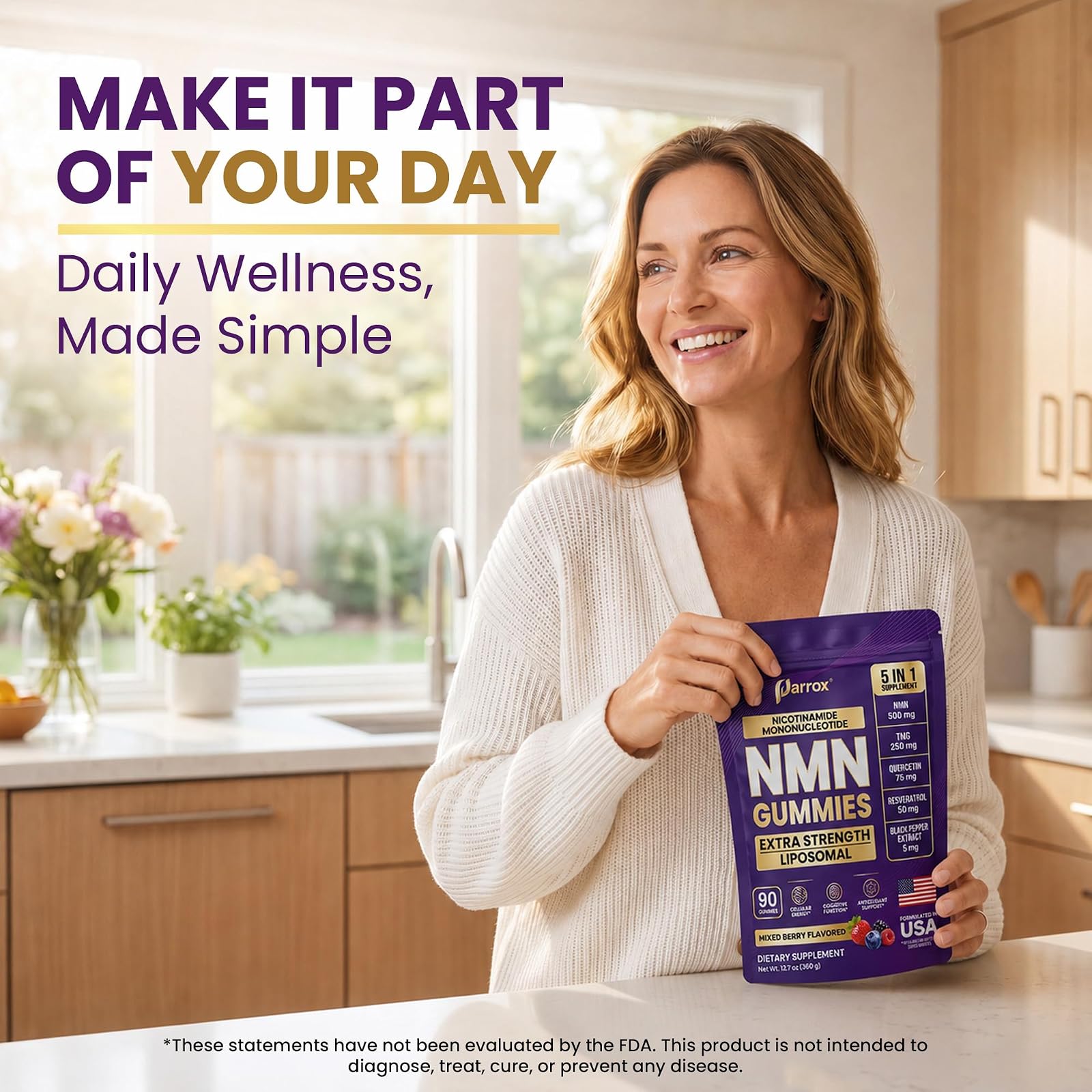 Herbal NMN gummies for vitality