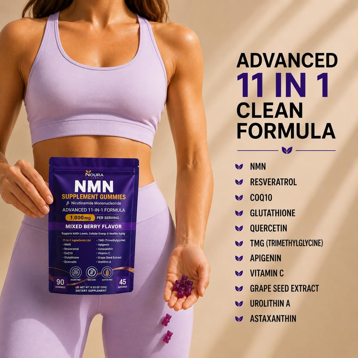 Herbal NMN gummies for wellness
