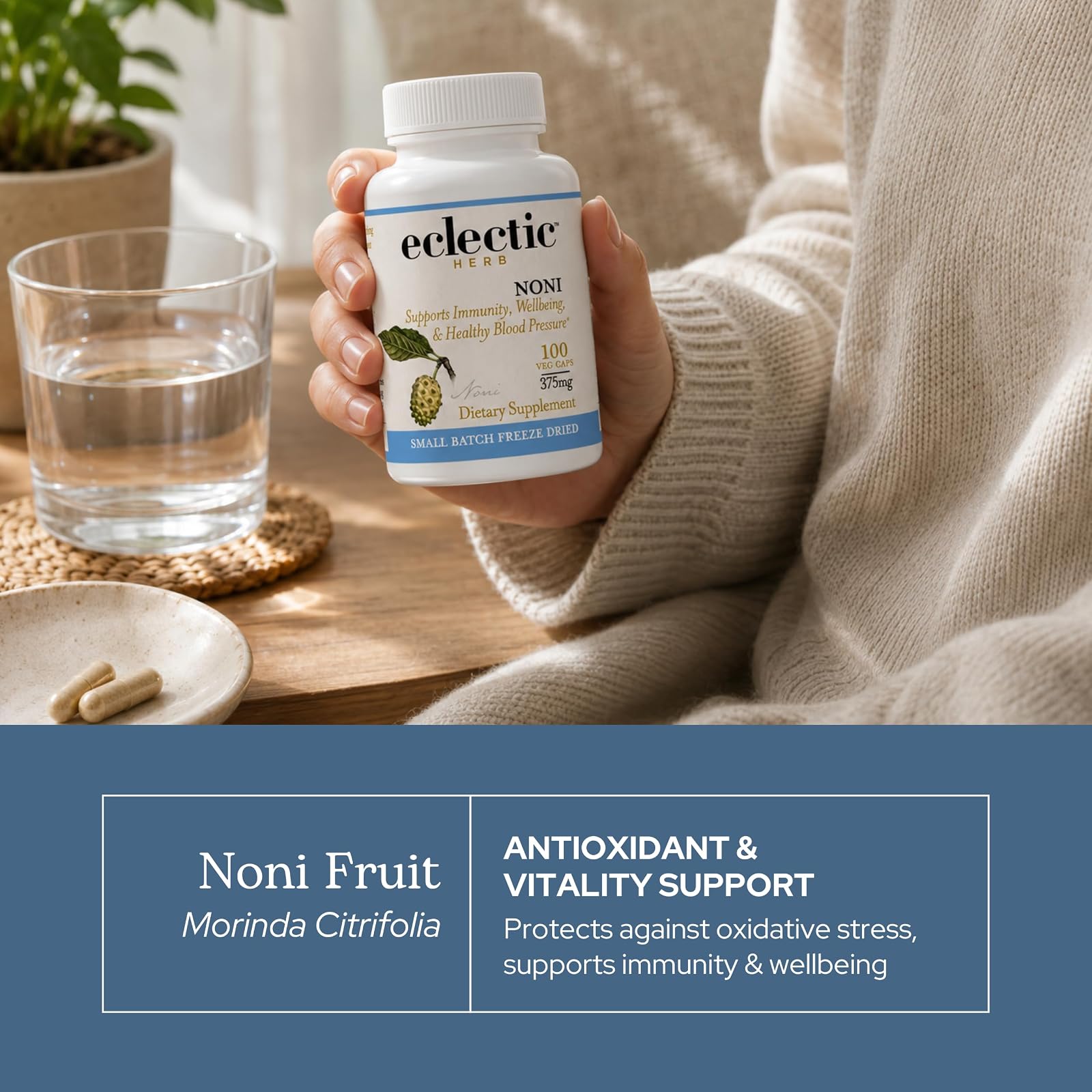 Herbal Noni capsules for immune support