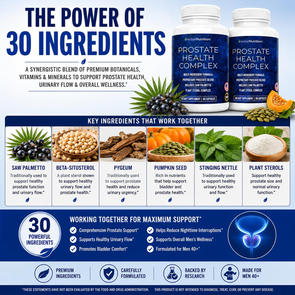 Herbal nutrition prostate supplement