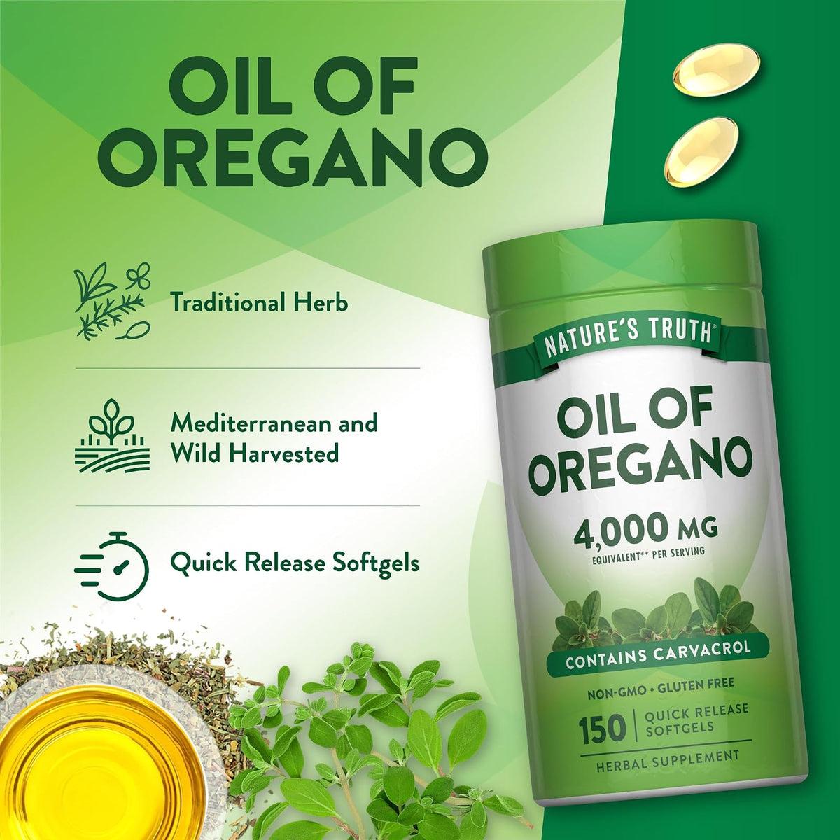 herbal oil of oregano capsules