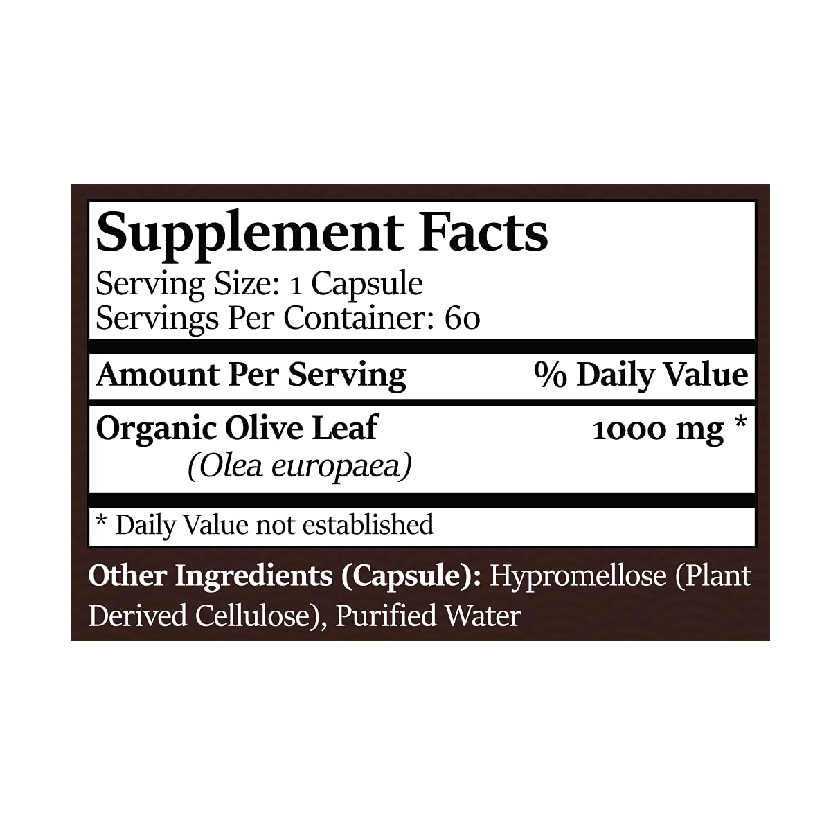 herbal olive leaf capsules for natural support