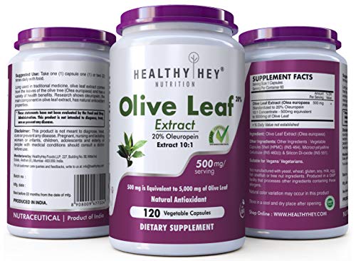 herbal olive leaf capsules for wellness