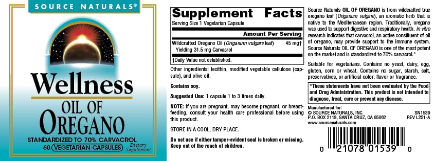 herbal oregano oil for wellness