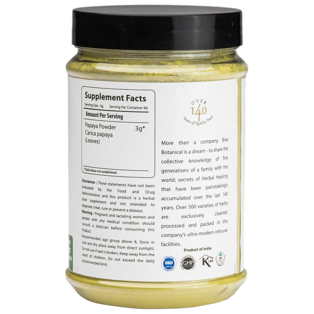 herbal papaya leaf powder for wellness