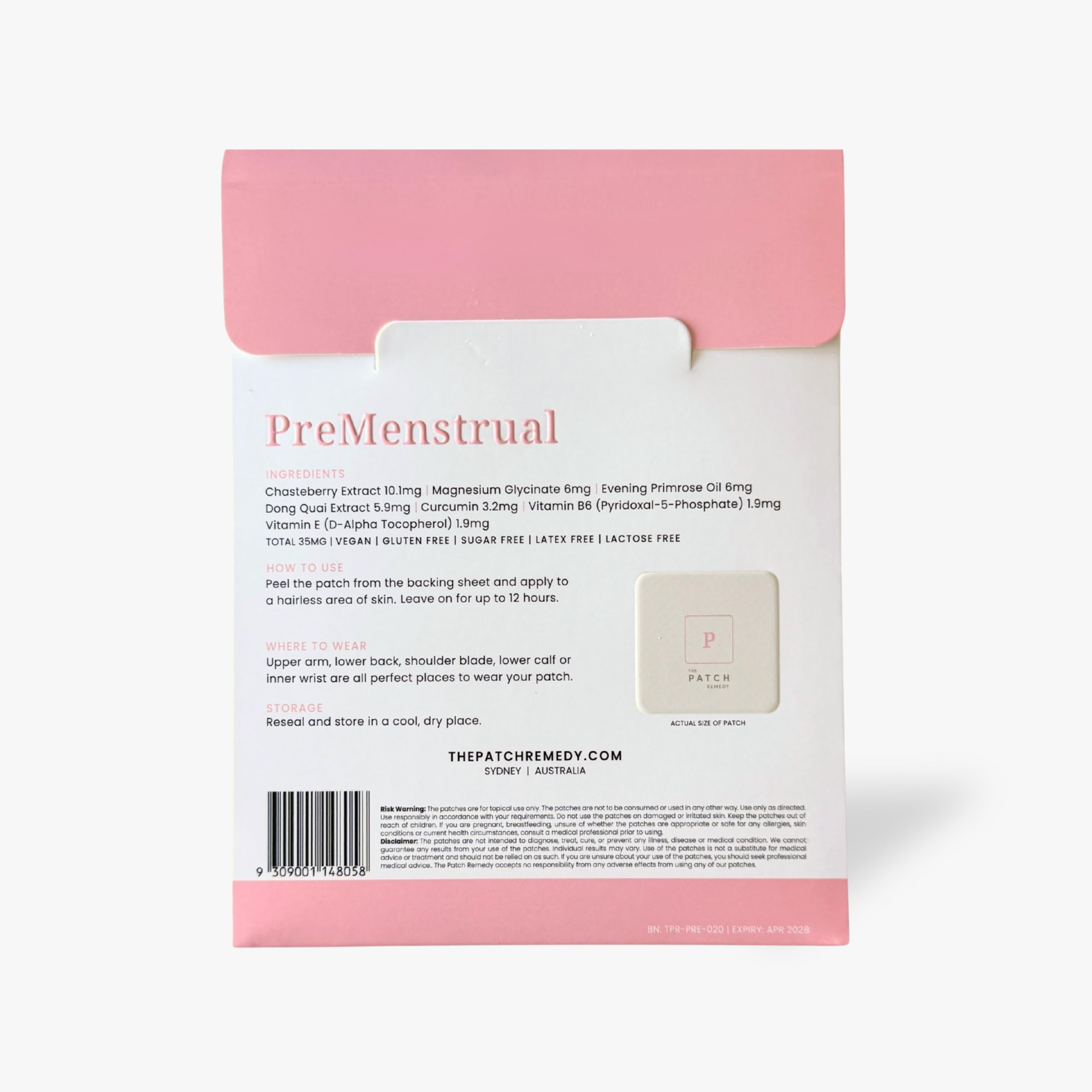 herbal patches for menstrual support