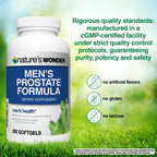Herbal prostate formula with saw palmetto