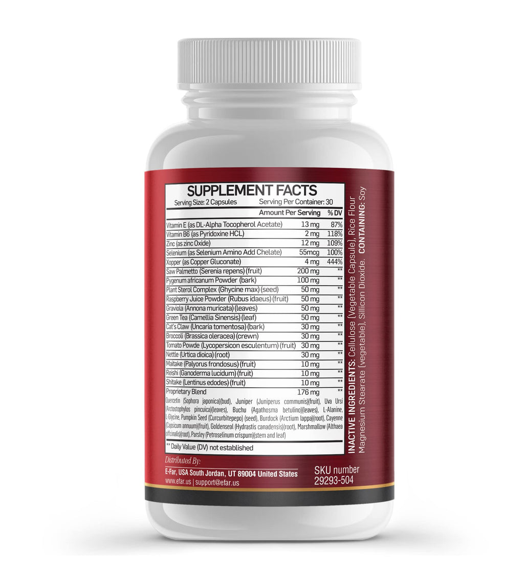 herbal prostate formula with saw palmetto