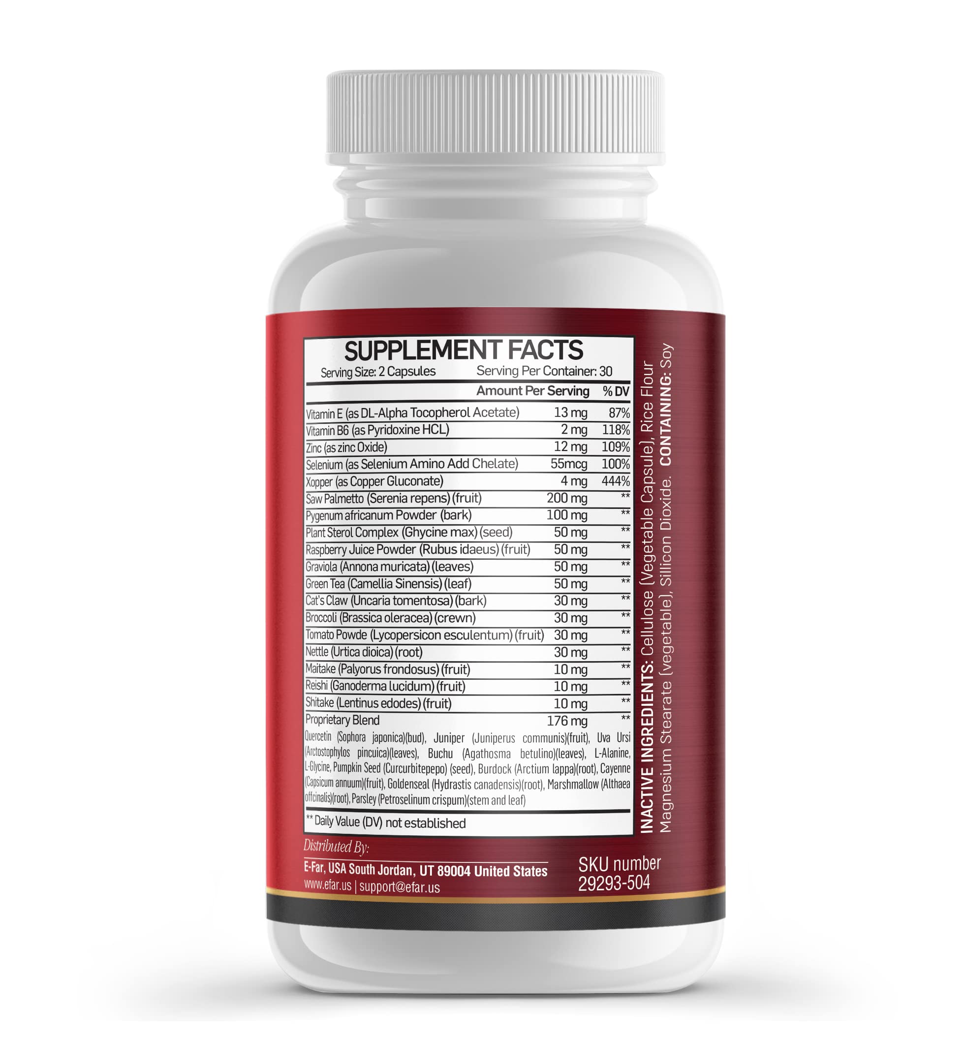 herbal prostate formula with saw palmetto