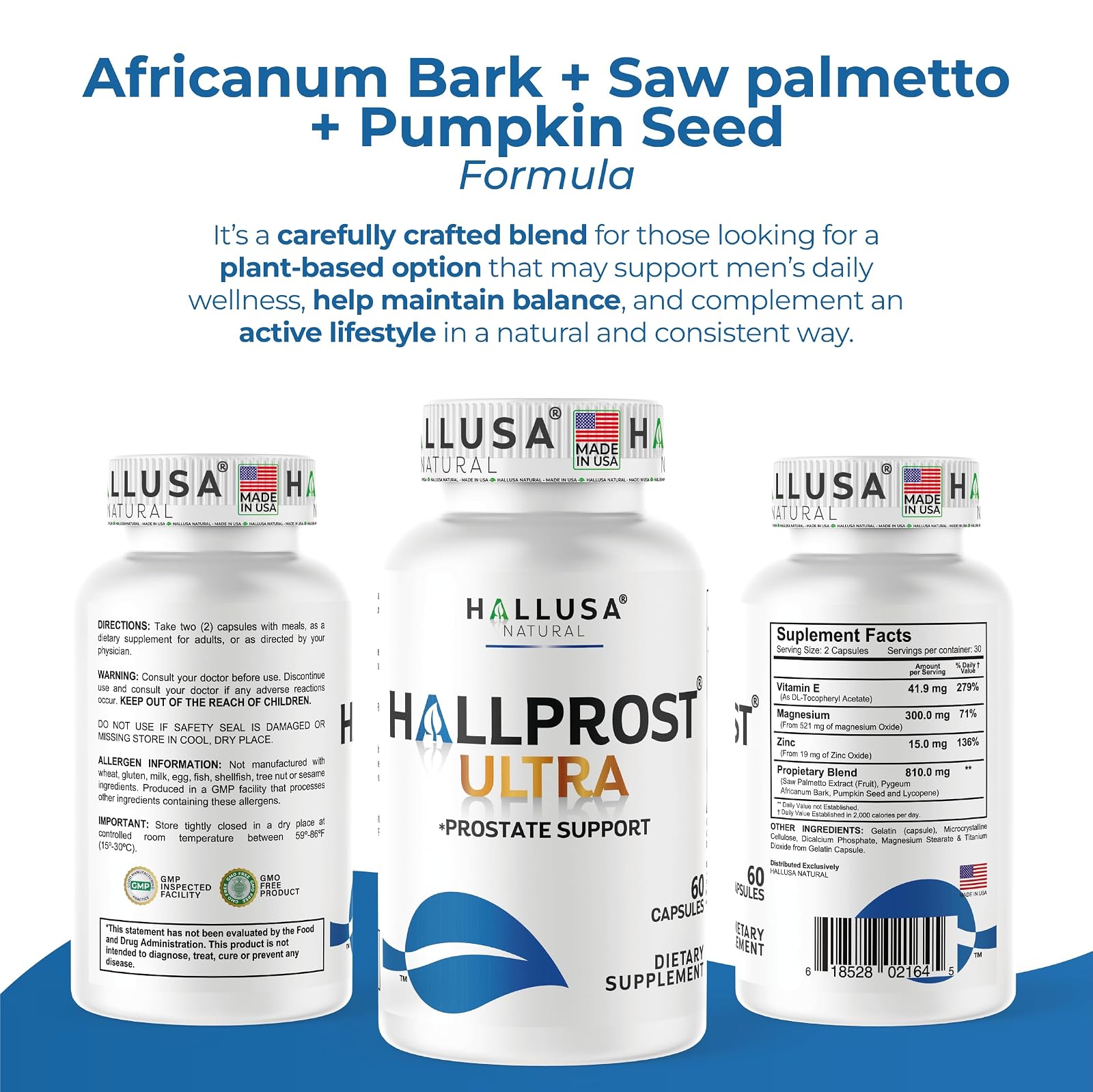 Herbal prostate support for daily use