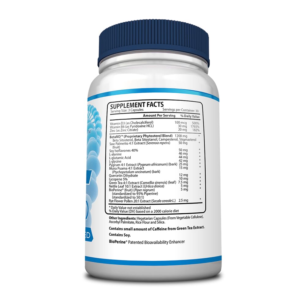 Herbal prostate support with Bioperine