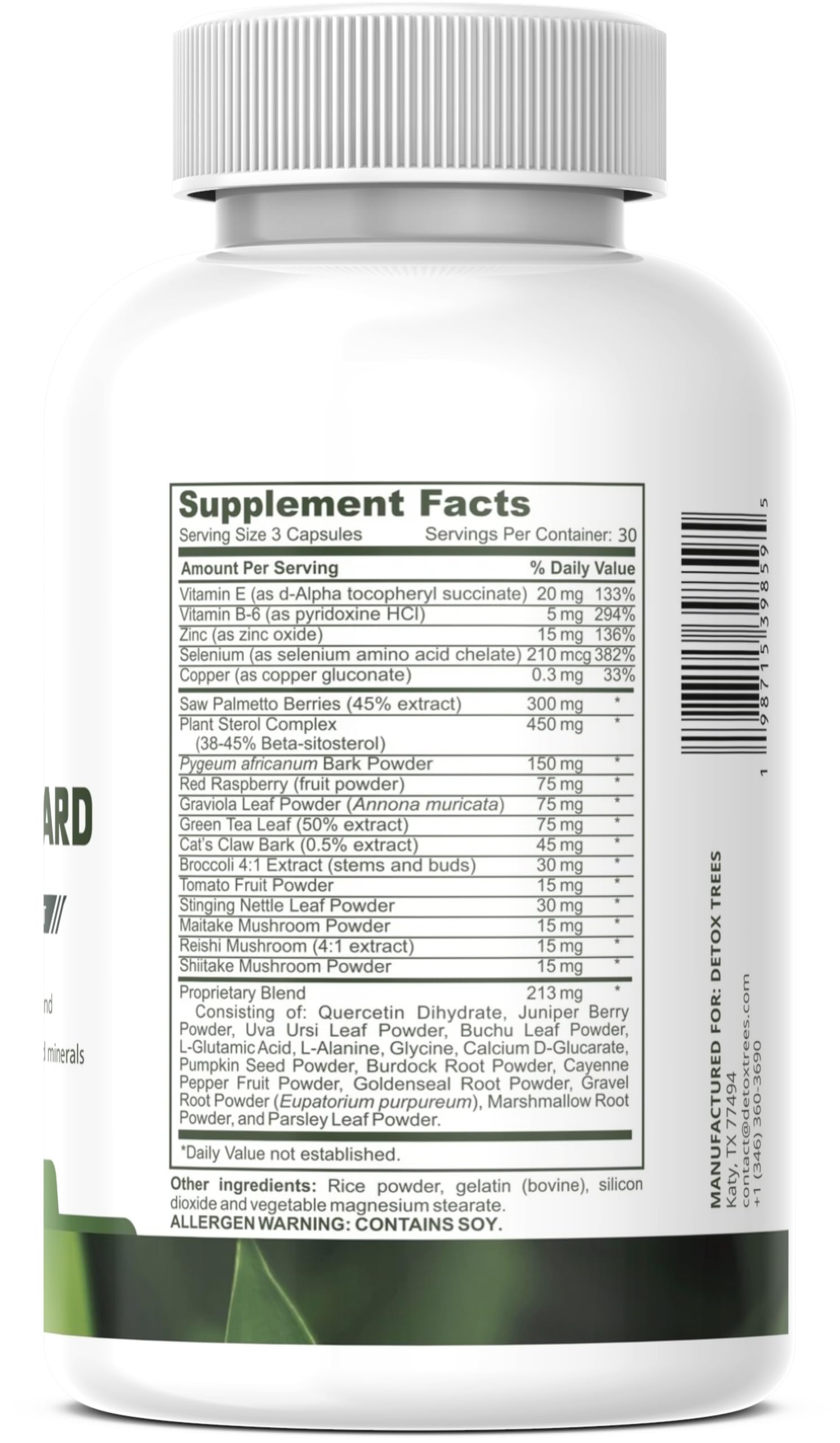 herbal prostate support with saw palmetto