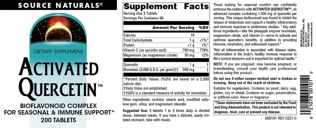 herbal quercetin for antioxidant support
