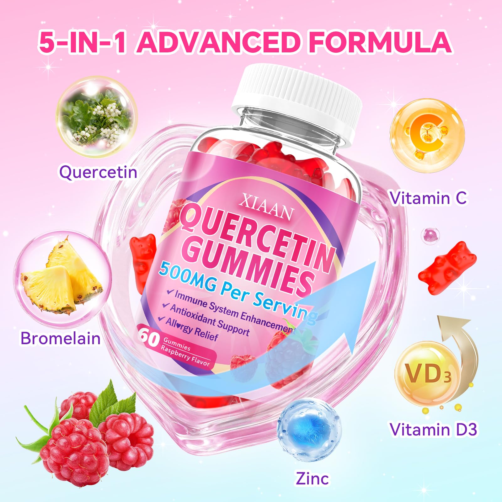 Herbal Quercetin gummies for daily wellness