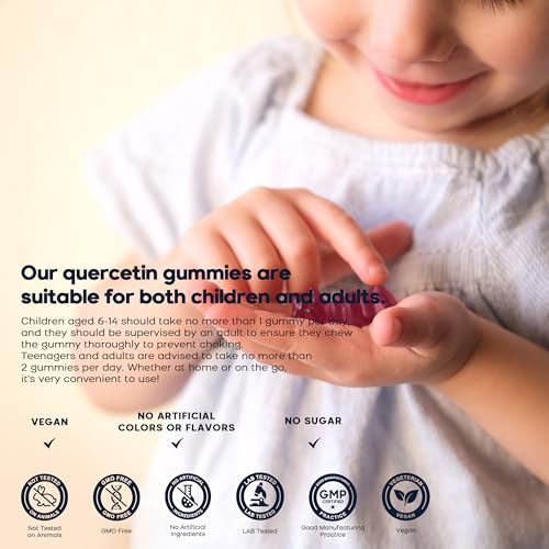 herbal quercetin gummies for overall health