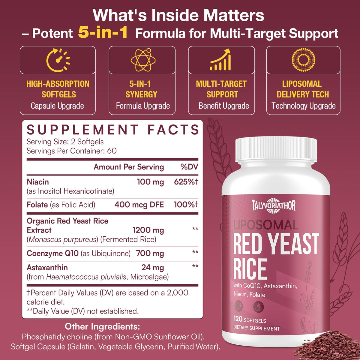 Herbal Red Yeast Rice for healthy living
