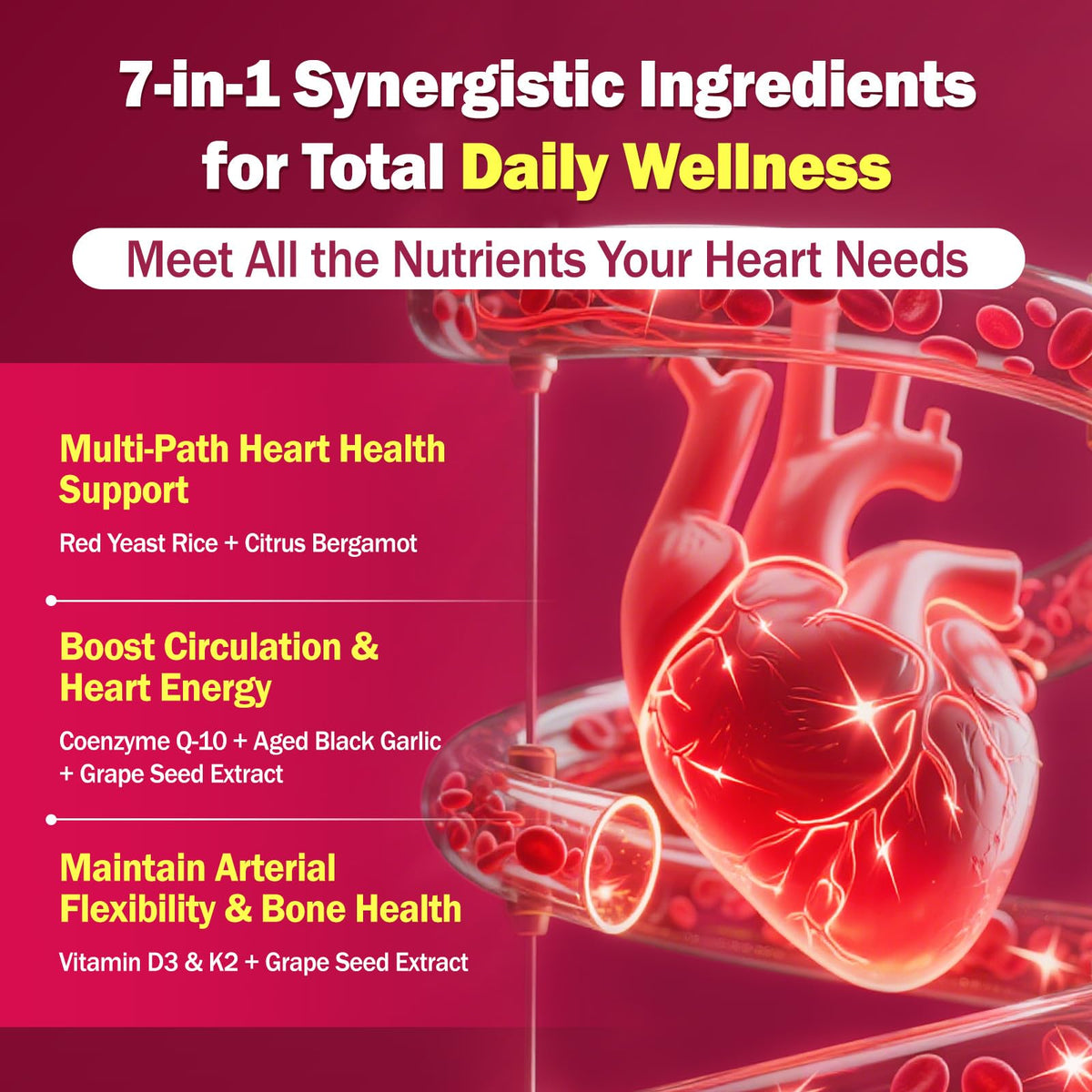 Herbal red yeast rice supplement