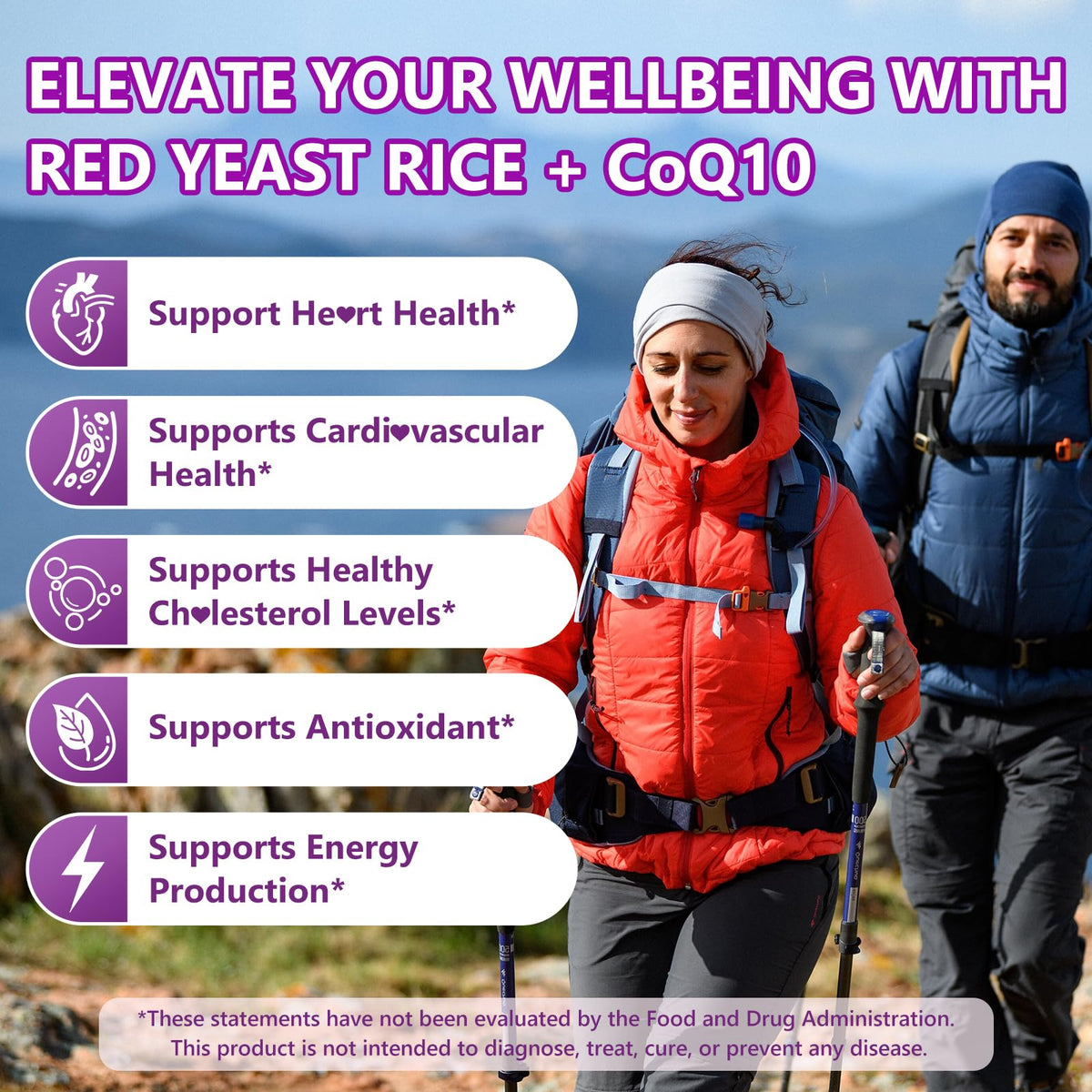 Herbal red yeast rice with CoQ10