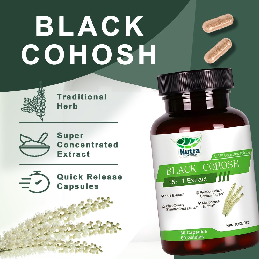 Herbal remedy Black Cohosh capsules