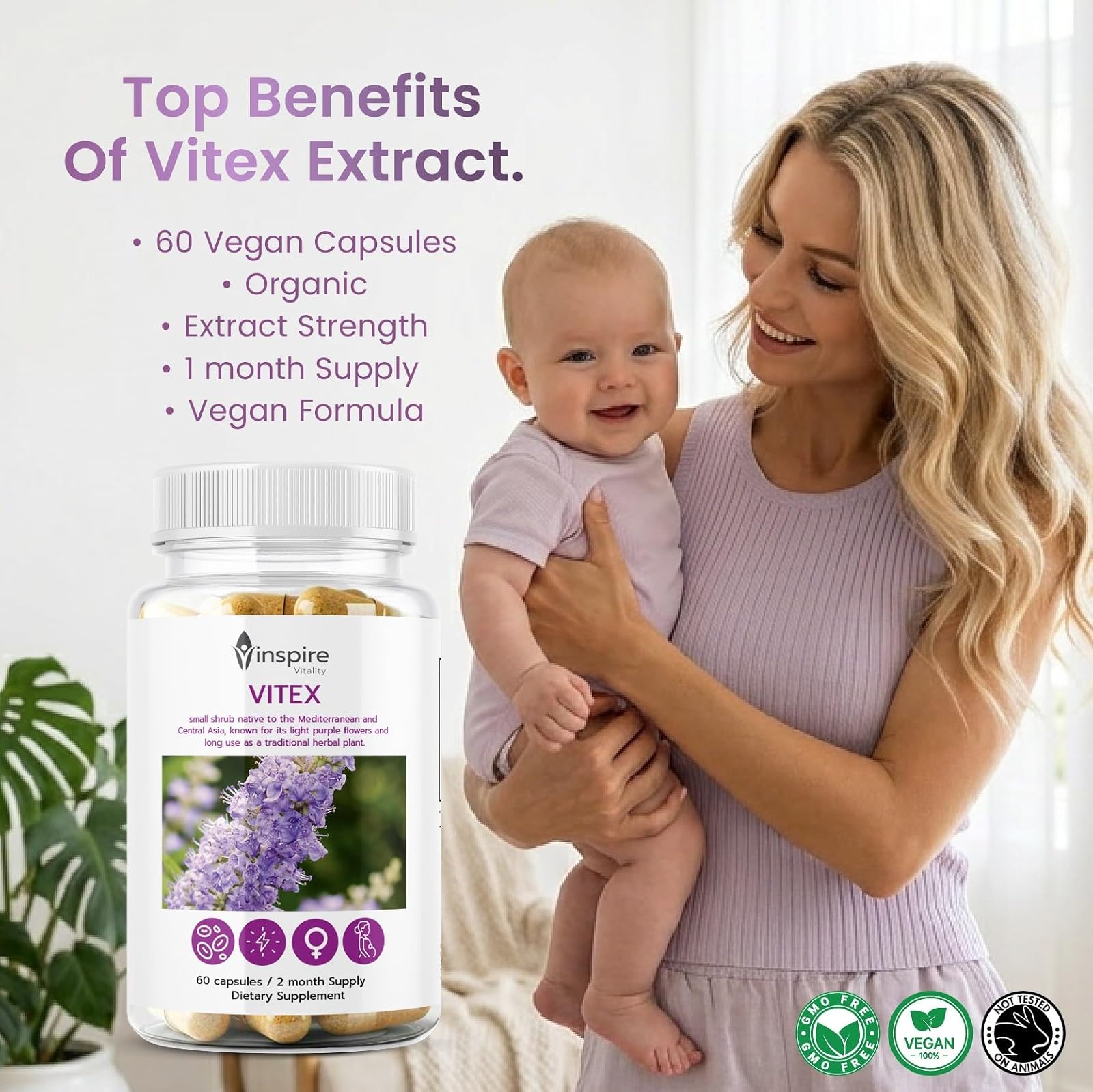 Herbal remedy for PMS relief Vitex