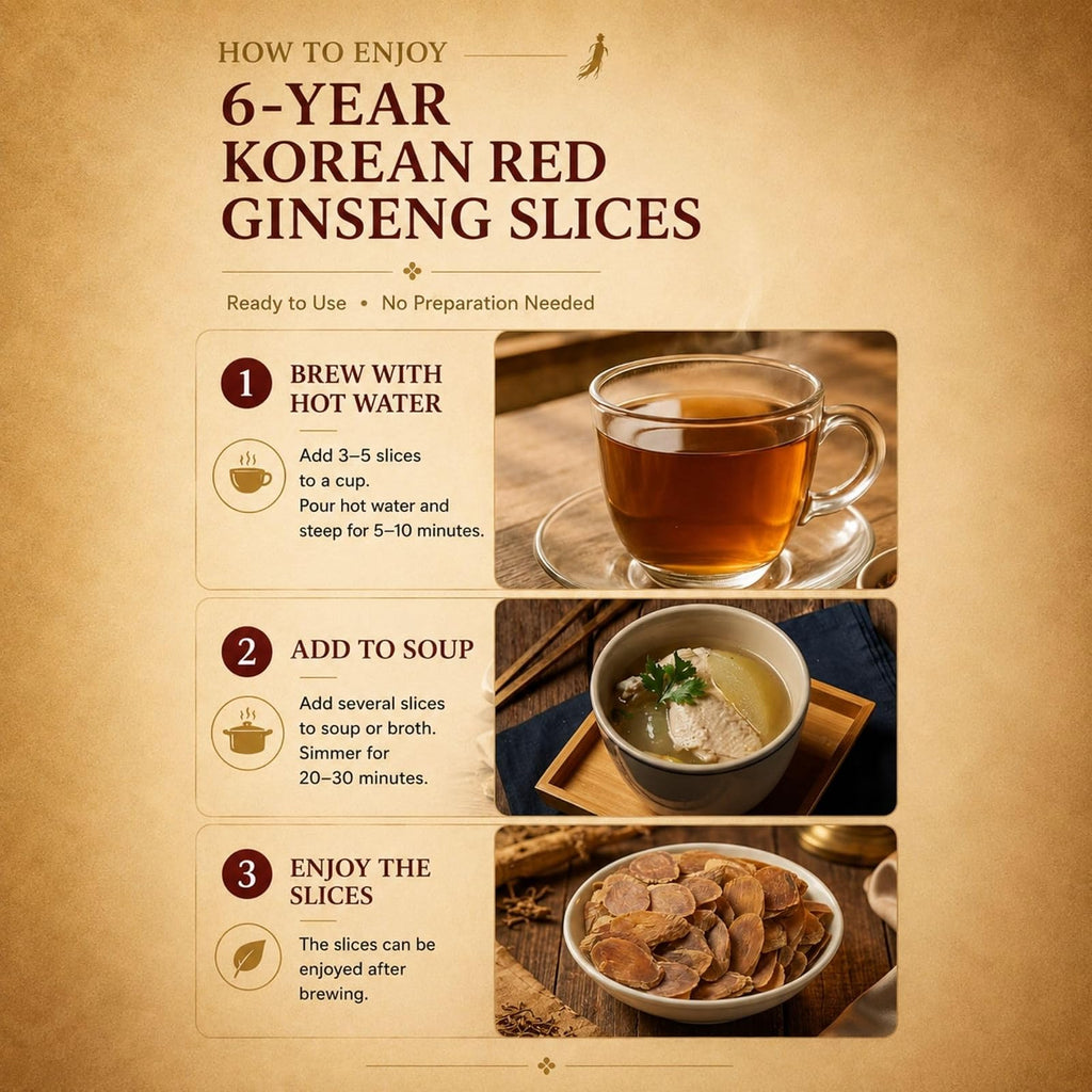 herbal remedy Korean ginseng slices