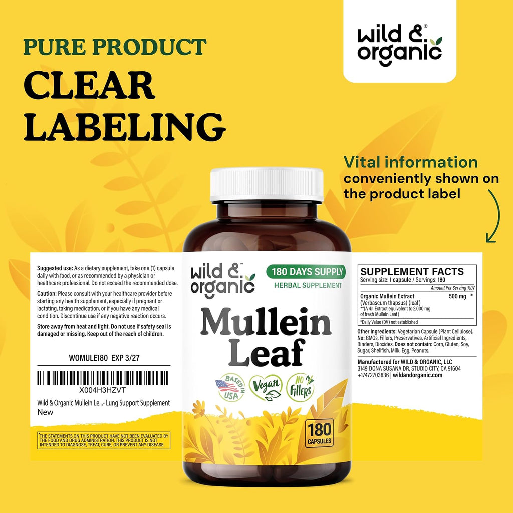Herbal remedy Mullein for soothing effects