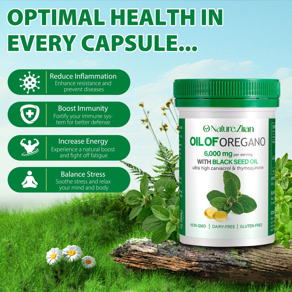 Herbal remedy oil of oregano capsules