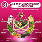 Herbal remedy olive leaf liquid