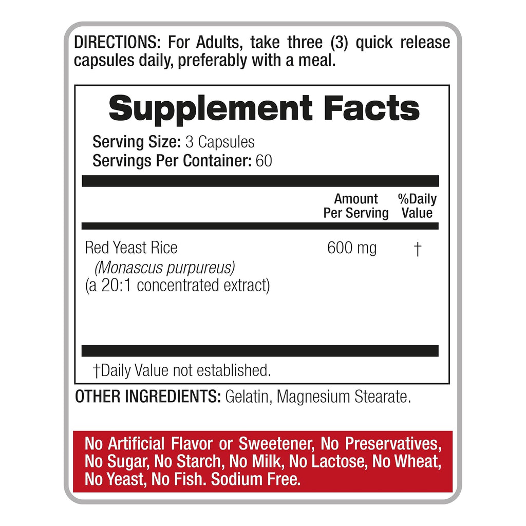 herbal remedy red yeast rice capsules