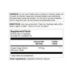 herbal remedy sage leaves capsules