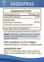 herbal remedy sassafras tincture