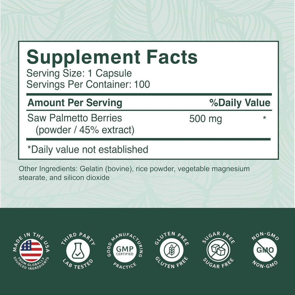 herbal remedy saw palmetto capsules