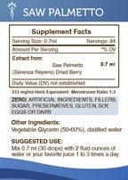 herbal remedy saw palmetto tincture