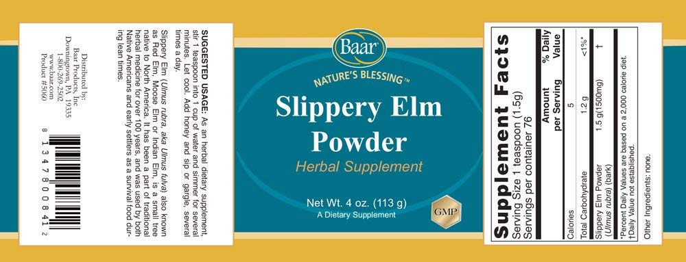 herbal remedy Slippery Elm powder
