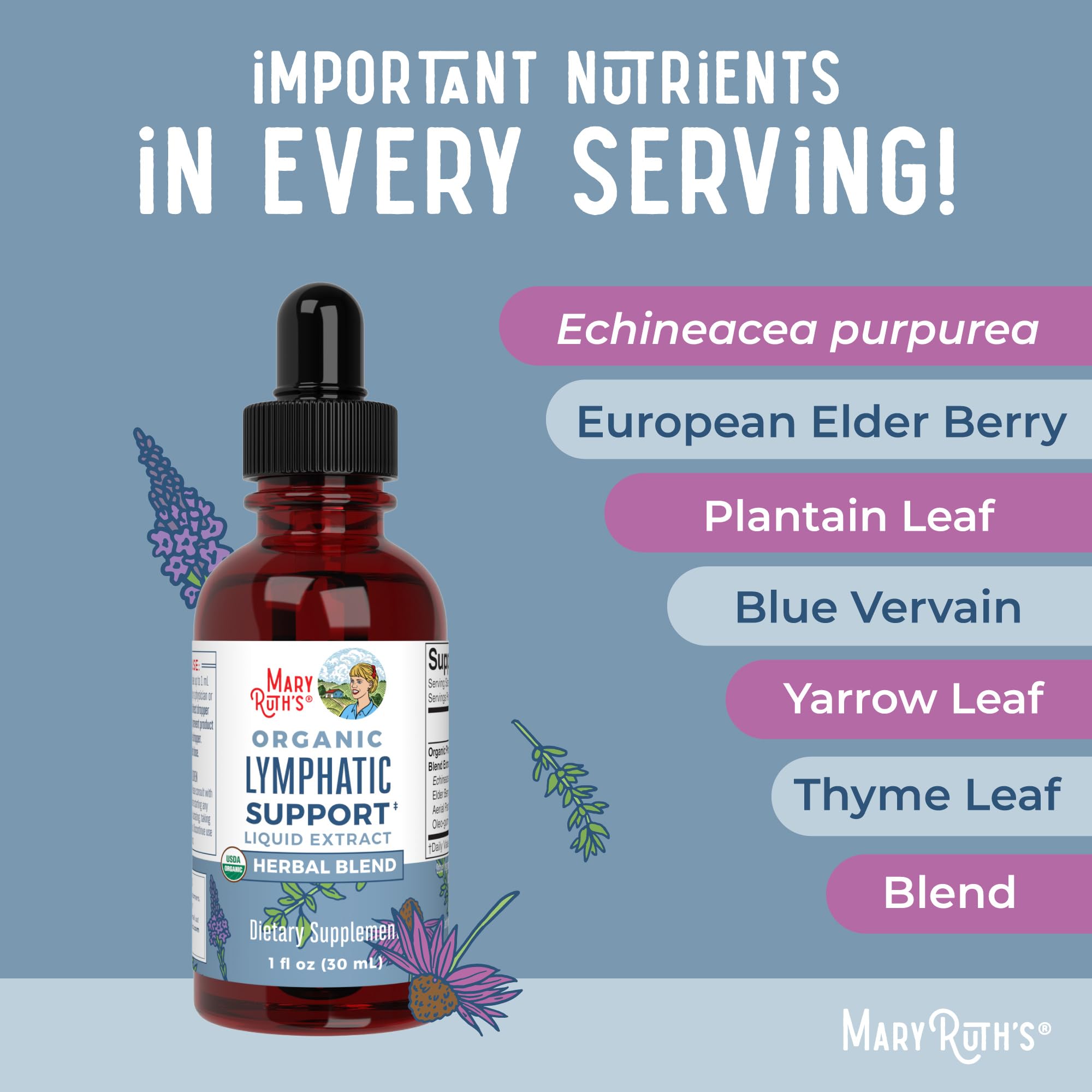 herbal remedy with echinacea and elderberry
