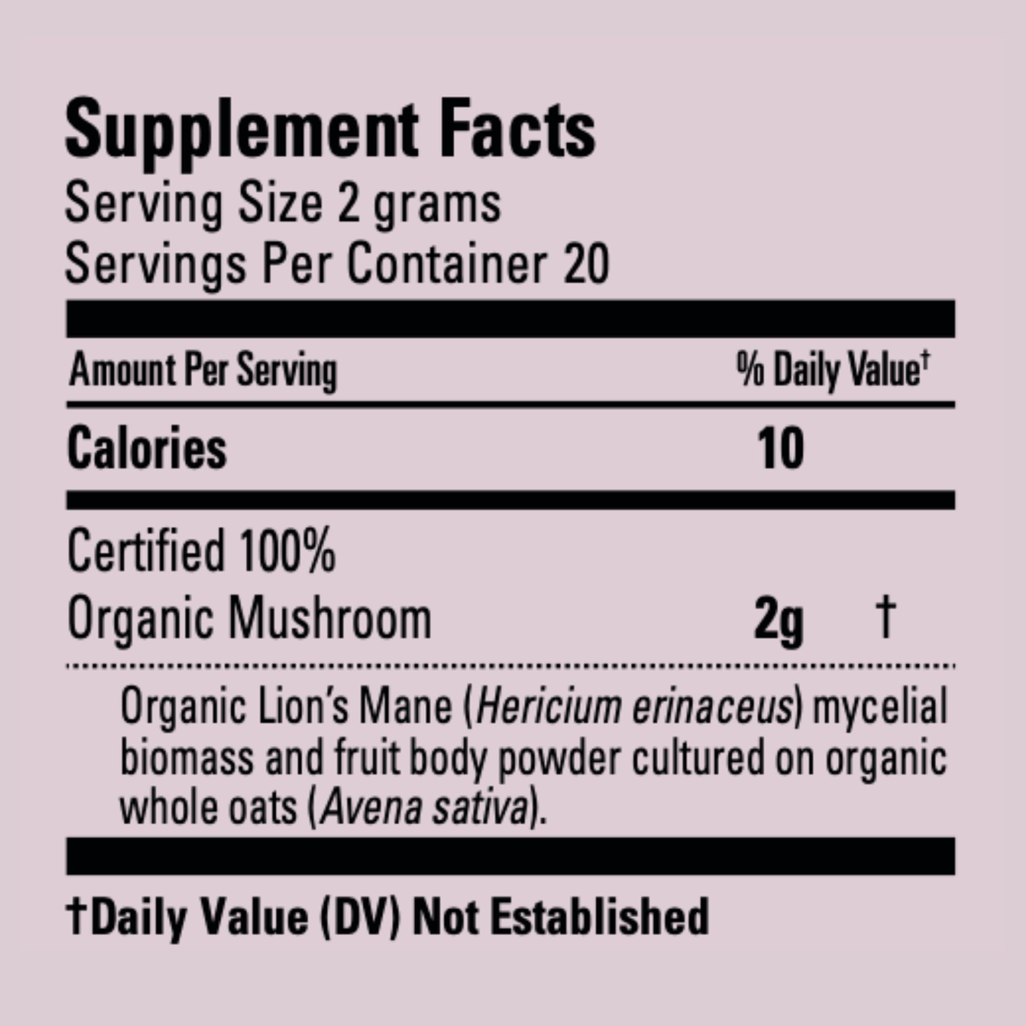 herbal remedy with lion's mane