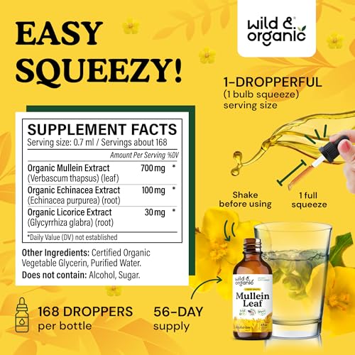 Herbal remedy with mullein and licorice root