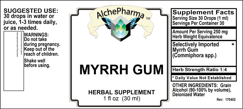 Herbal remedy with myrrh gum benefits