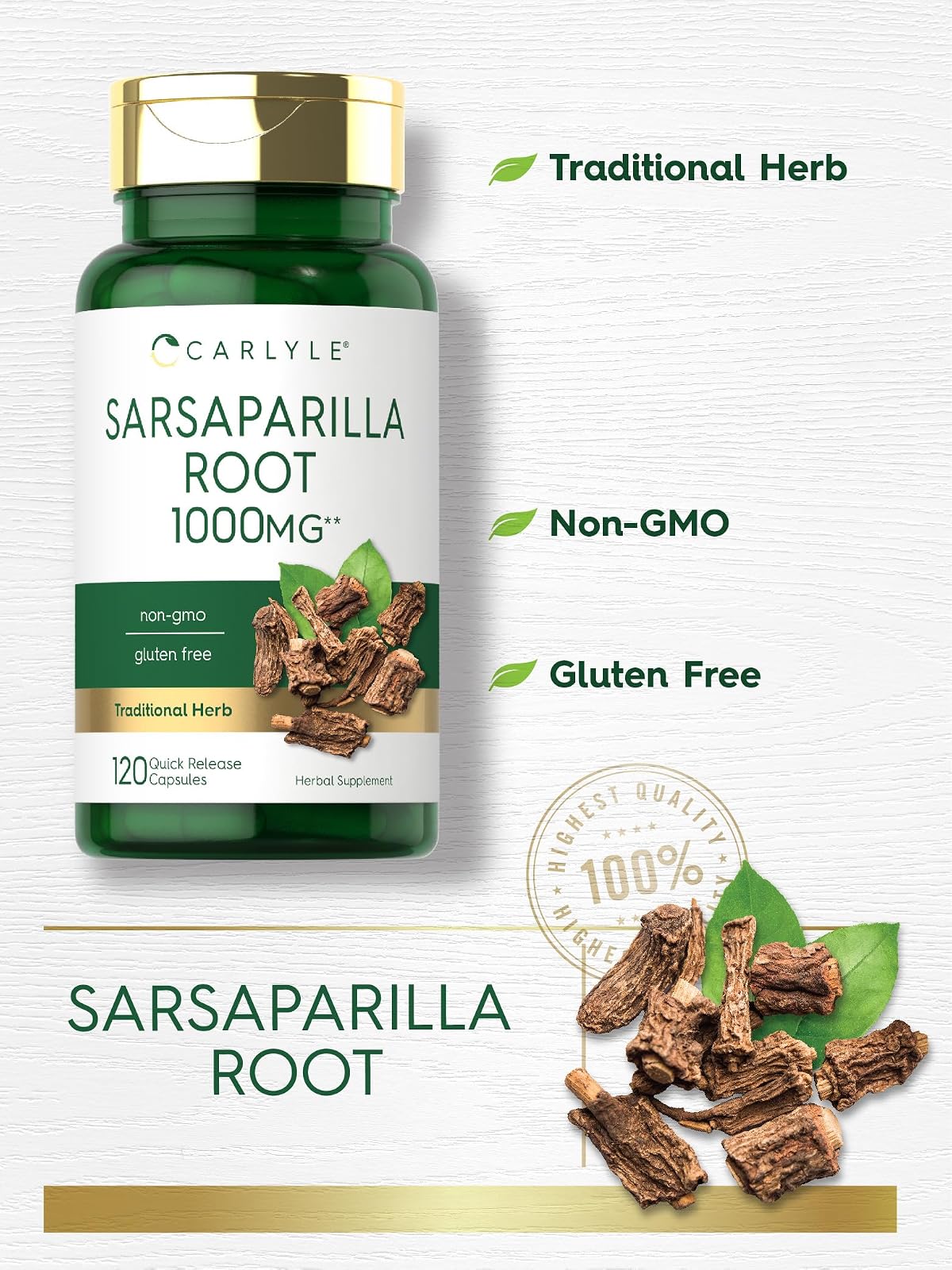 herbal remedy with sarsaparilla root